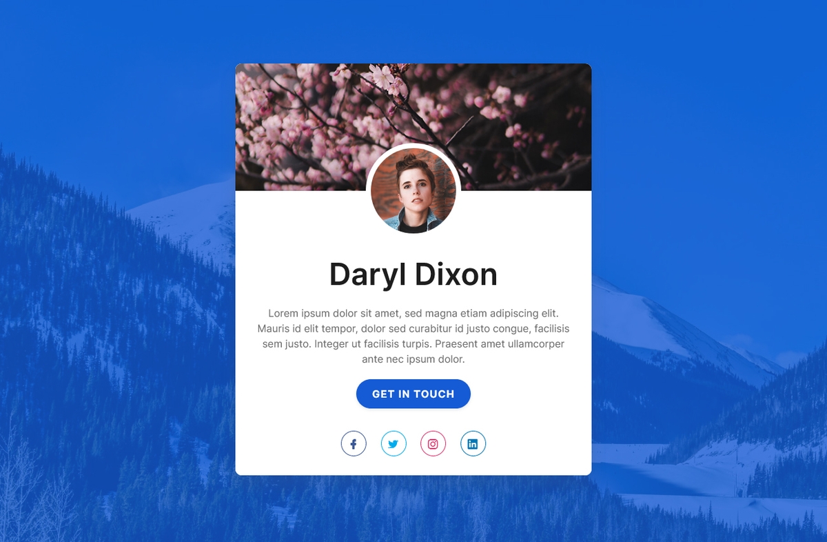 Bootstrap Profile Pages, Sections and Snippets