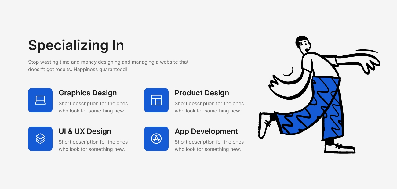 Bootstrap Features / Services Sections and Components