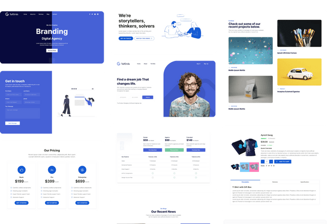Free UI Components and Blocks for Bootstrap | GrayGrids