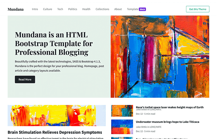 Modular Admin - Free Bootstrap 4 HTML Dashboard | GrayGrids