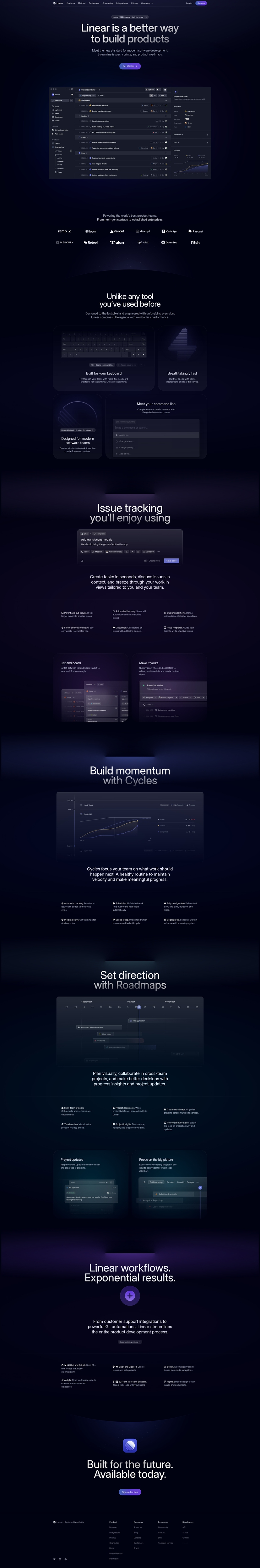 Linear - Product focus project management tool - Design Inspirations ...